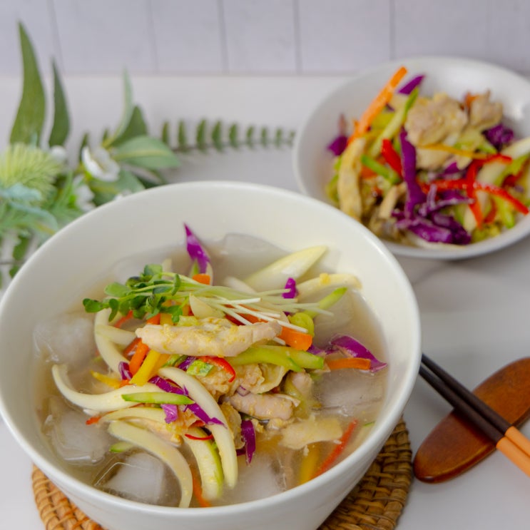 초계국수 만들기 냉면 육수 초계국수 레시피 여름 보양식 : 네이버 블로그