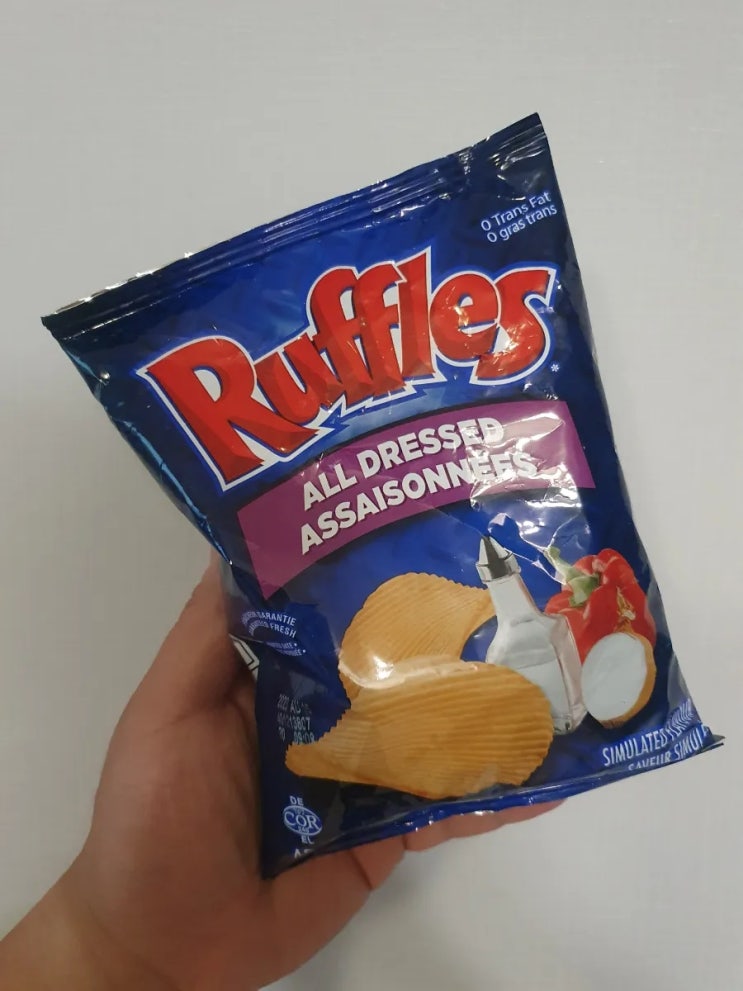 캐나다 감자칩 러플즈 올드레스드 Ruffles all dressed assaisonnes 후기 : 네이버 블로그
