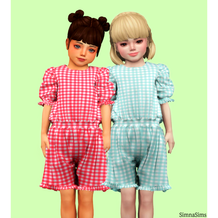 [Sims 4 CC] 유아 의상 / Joy jumpsuit - toddler version : 네이버 블로그