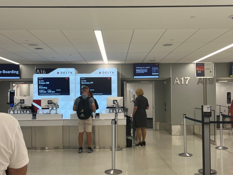 델타항공 뉴욕-시러큐스 컴포트 플러스 :: JFK 터미널 변경 환승 : 네이버 블로그