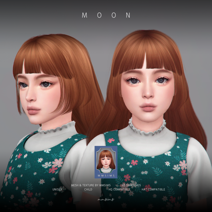 심즈4 CC 어린이 헤어 // MMSIMS Hair Moon CU : 네이버 블로그