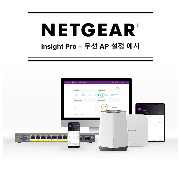 NETGEAR Insight Pro 넷기어 인사이트 프로 - 무선 AP 설정 예시 : 네이버 블로그