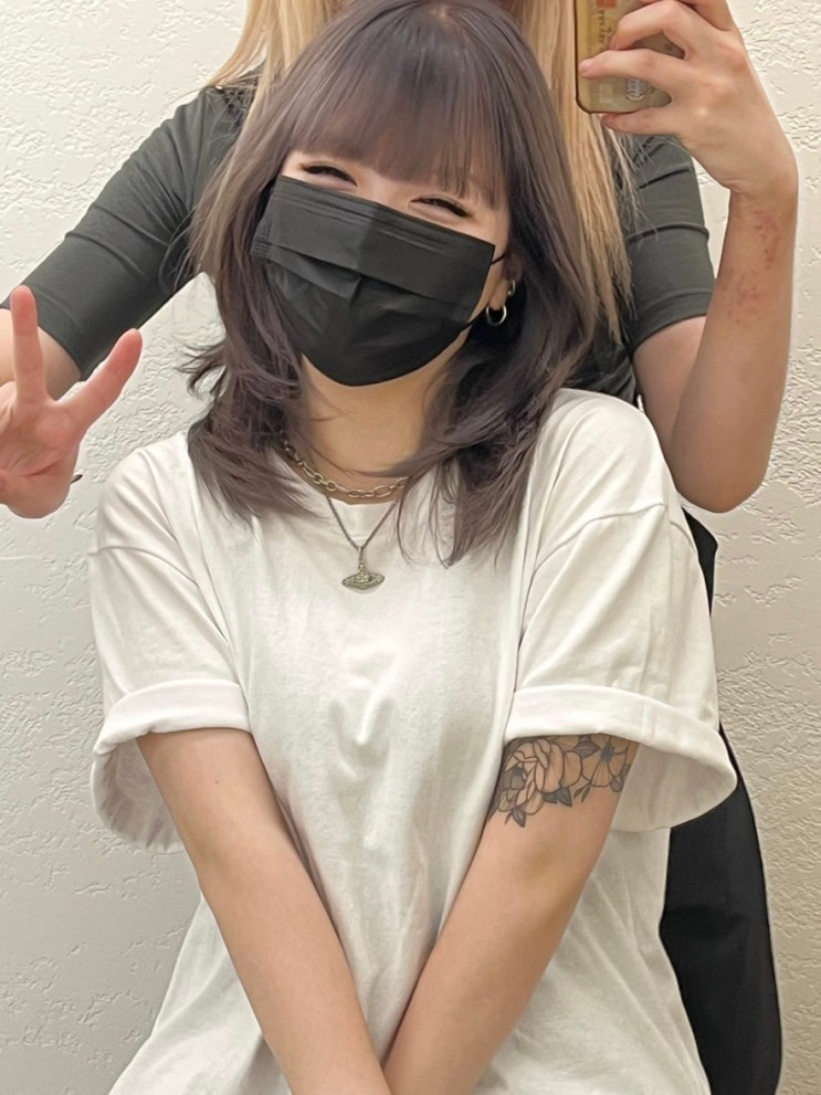 서강대 근처 미용실 올 여름 애쉬바이올렛 염색레이어드컷 추천 드려요 살롱엔제이 대흥역점 사랑 디자이너 헤어스타일