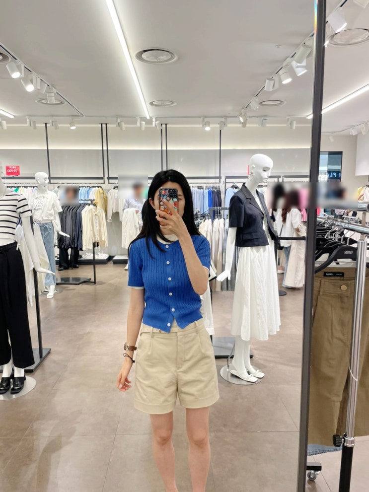 Mixxo 미쏘 여름세일 린넨 자켓 니트 가디건 반팔티 착샷 네이버 블로그