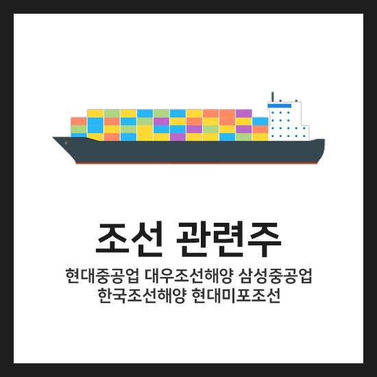 조선 관련주 현대중공업 대우조선해양 삼성중공업 한국조선해양 현대미포조선 주가 정리 네이버 블로그