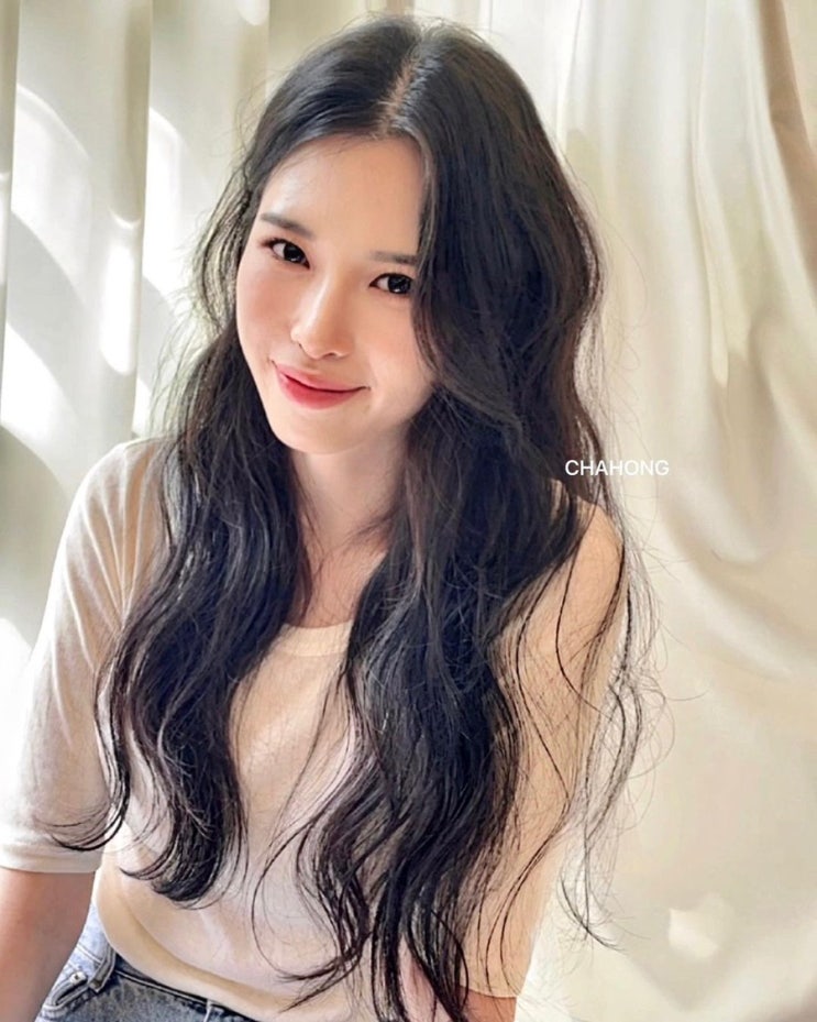 여자 긴머리 파마 추천 굵은 웨이브펌 구름펌 어울리는 얼굴형 손질 방법 차홍아르더 청담점 디자이너 김다송 실장 네이버 블로그