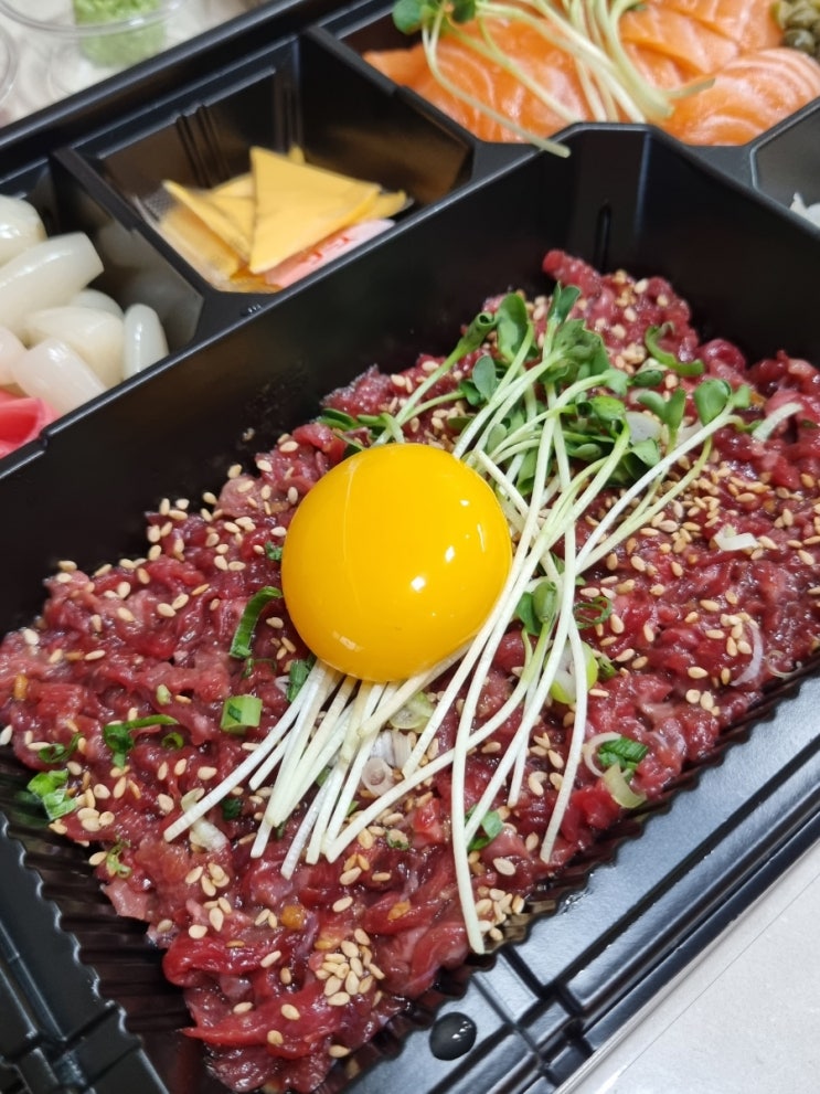 대구칠곡맛집 아름다운밤 연어육회 신선한 재료를 쓰는 배달포장 전문 맛집 네이버 블로그