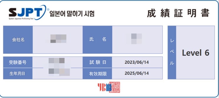 23.6월 SJPT 시험 후기 : SJPT등급 비교 : 네이버 블로그