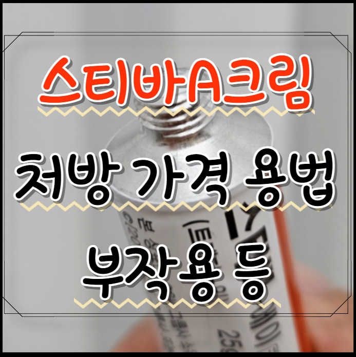 스티바a크림 처방 가격 부작용 내돈내산 후기 트레티노인 연고 비타민a연고 네이버 블로그