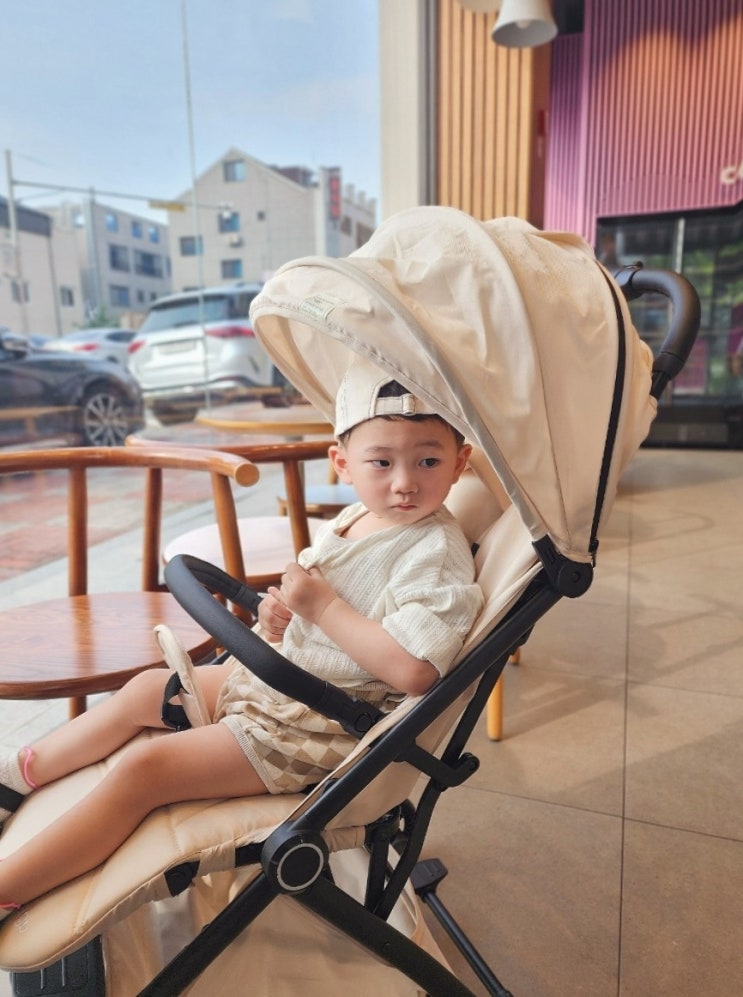 피에고 S1 휴대용유모차 아이보리 개봉 실물이 더 예쁨주의 네이버 블로그