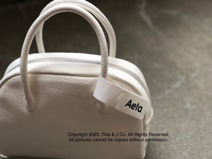 Aeta deer leather boston bag S : 네이버 블로그