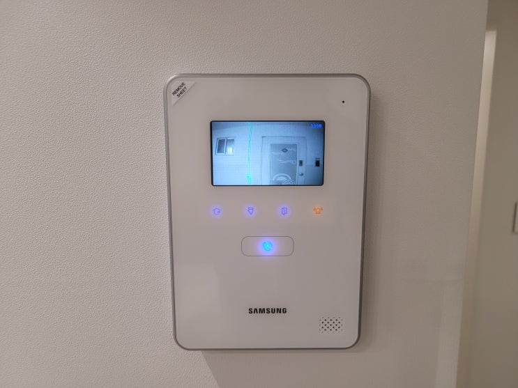 서대문구 홍제삼성래미안아파트 삼성 비디오폰 SHT-3625AMW, 삼성 도어락 SHP-P51, 무선연동 설치 후기 : 네이버 블로그