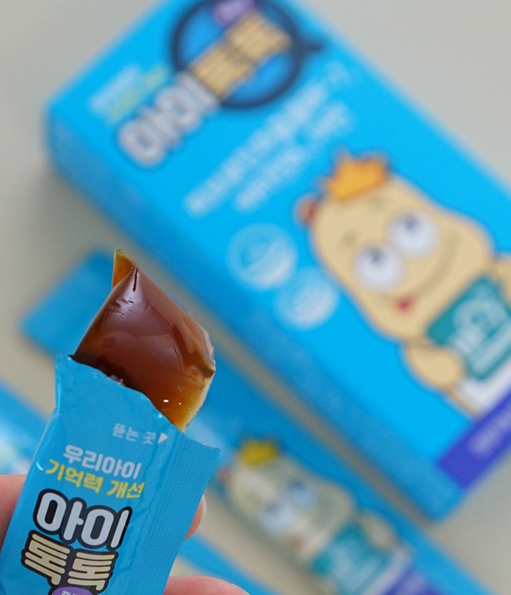 어린이간식 기억력에 도움이 될 수도 있는 아이톡톡 스틱젤리 네이버 블로그