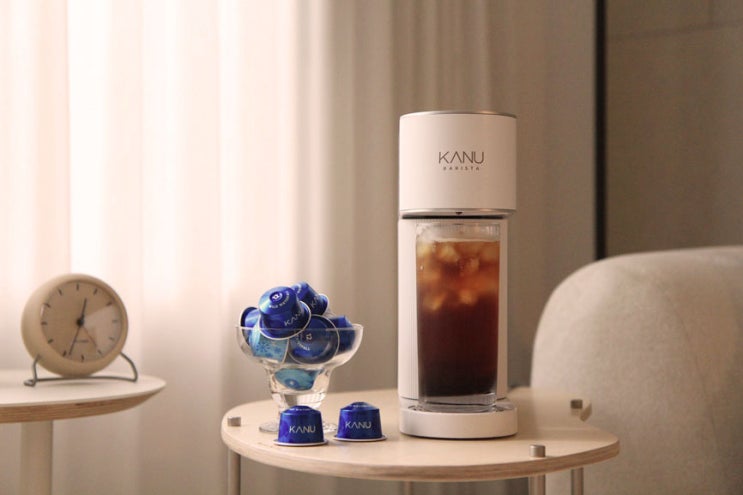 홈카페 아이스아메리카노가 이렇게 맛있을 일? 카누 바리스타 캡슐 커피머신&캡슐이 다했네! : 네이버 블로그