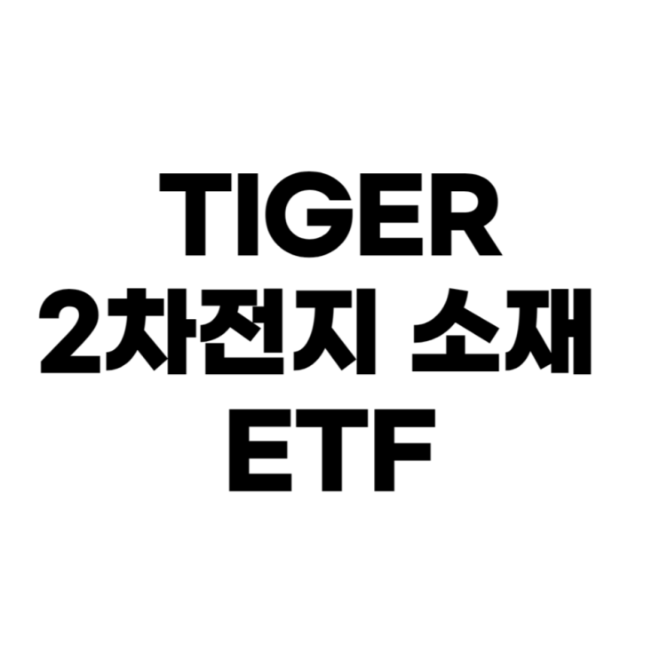 [국내 ETF] TIGER 2차전지소재Fn ETF (에코프로, 포스코홀딩스)(23년 7월 13일 상장) : 네이버 블로그