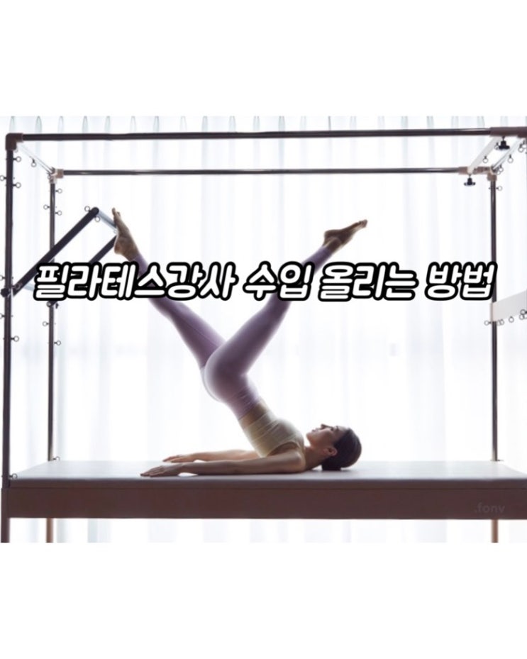 필라테스강사 수입 올리는 법 피트니스 업계 현실 네이버 블로그