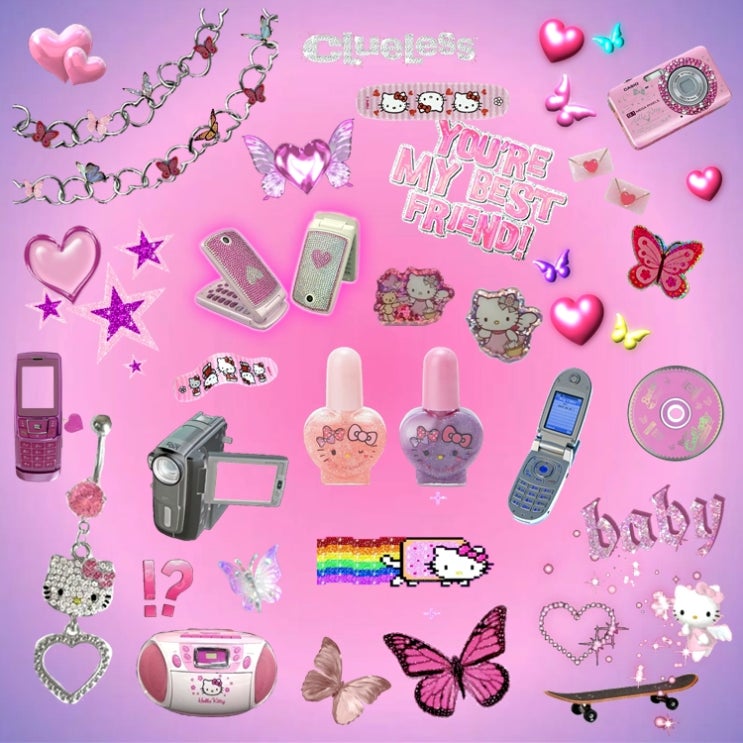 y2k png 스티커 211개 : 네이버 블로그