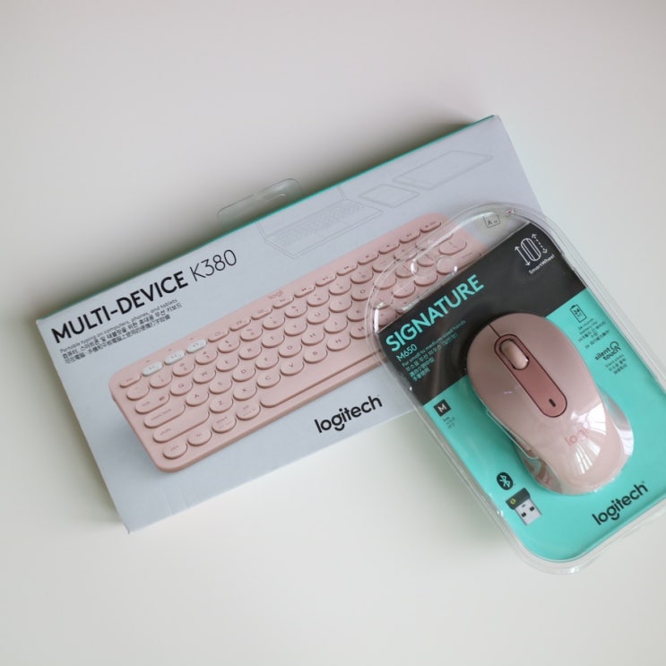 로지텍 무선 블루투스 마우스m650 키보드k380 핑크색상 / 내돈내산 리뷰 : 네이버 블로그