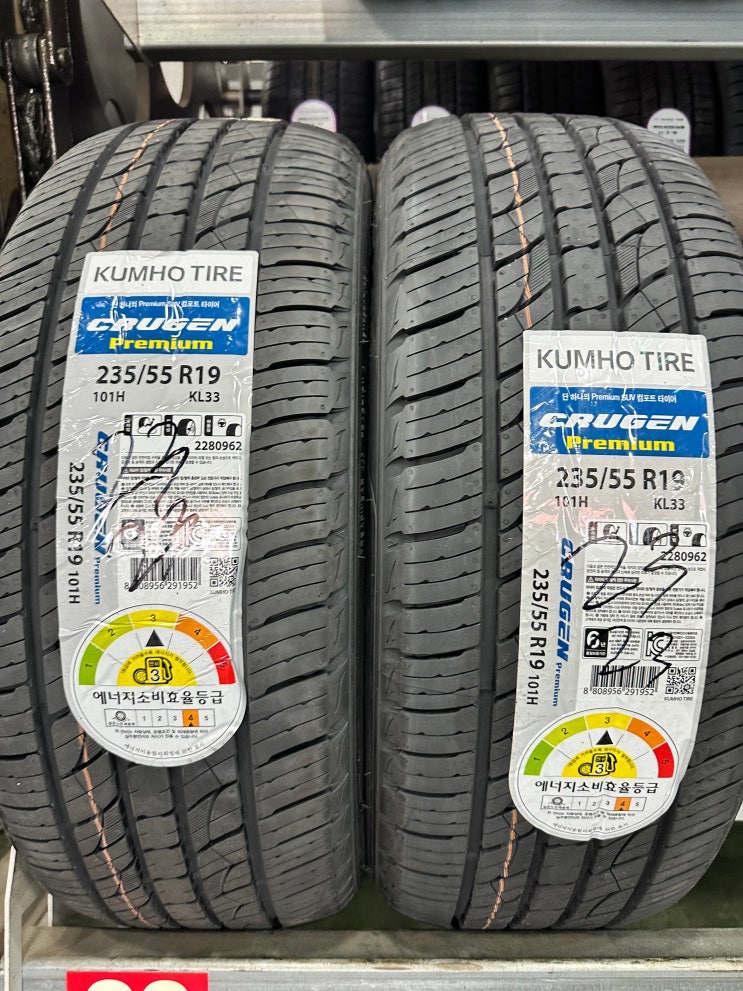다이아타이어(타이어뱅크 구성점) 금호 크루젠 프리미엄 KL33 KUMHO CRUGEN PREMIUM KL33 235 55 19 ...