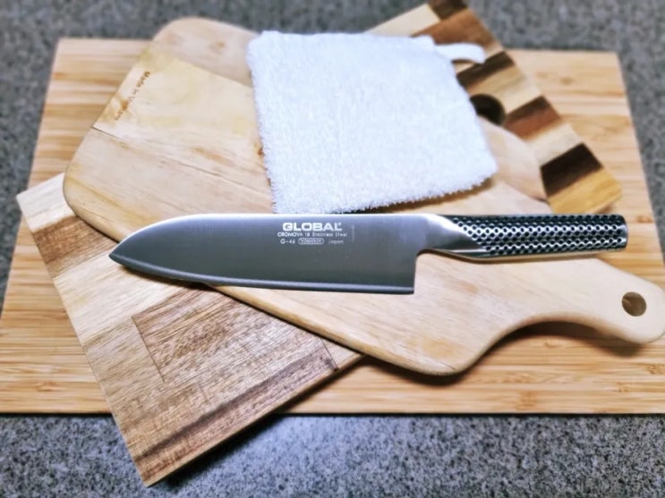 글로벌 나이프 G-46 절삭력 좋은 올스텐 주방칼 추천 산도쿠 / 버섯볶음 레시피 : 네이버 블로그