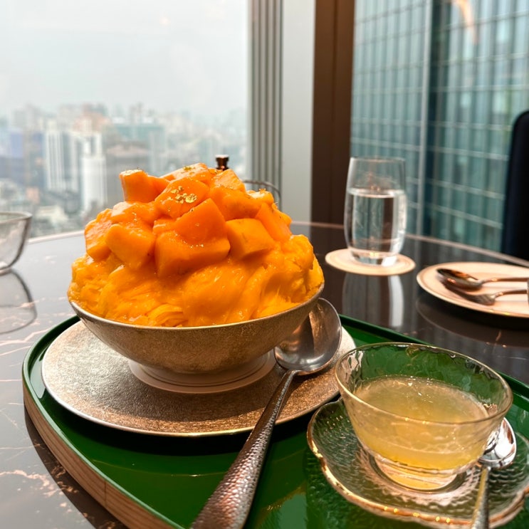 강남 조선팰리스 호텔 제주 애플망고빙수 추천 호텔빙수 망고 빙수 맛집 1914 라운지and바 네이버 블로그
