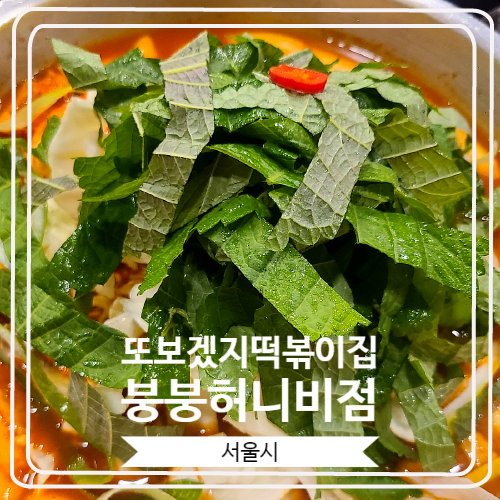 또보겠지떡볶이집 붕붕허니비점 홍대에서 유명한 즉석떡볶이 맛집 네이버 블로그