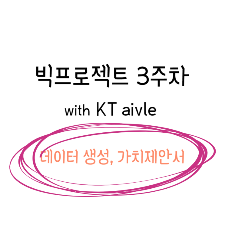 [KT AIVLE] 빅프로젝트 3주차 (feat. 데이터 없으면 만들어야지, 가치제안서, 솔루션 프로토타입) : 네이버 블로그