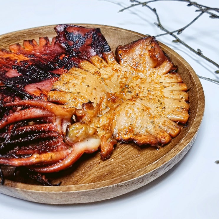 고소하고 찰진 반건조 오징어 버터구이 만들기 버터 오징어 구이 에어프라이어 굽기 네이버 블로그