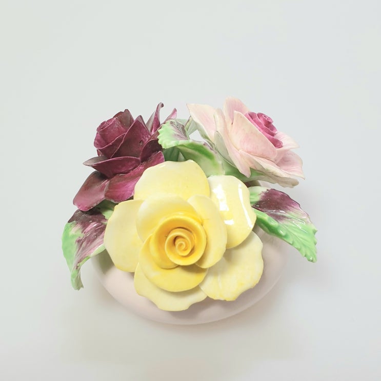 《판매완료》앤틱 애덜리 분홍 화분 꽃포지 도자기꽃화분 빈티지장식소품 : 네이버 블로그