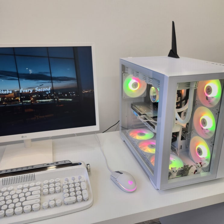 고양 화이트 컴퓨터 감성조립pc 예쁜 게이밍 조립컴매장 후기좋은 삼송 이레컴 네이버 블로그