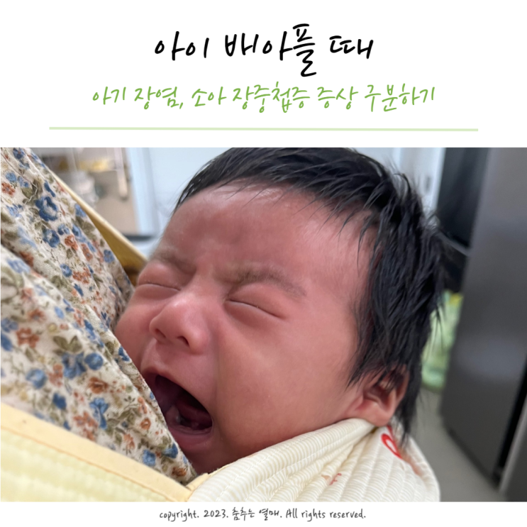 아이 배아플때 아기 장염과 소아 장중첩증 구분하기 네이버 블로그