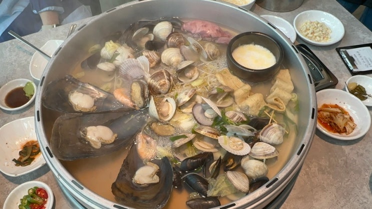 향남맛집 조개가 엄청 많이 들어있는 택이네 조개전골에서 저녁먹었어요 네이버 블로그