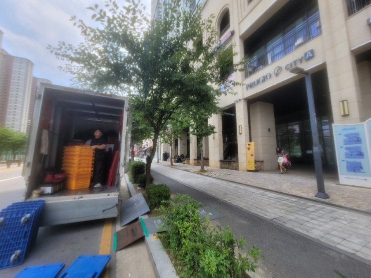 경기도 하남시 미사강변 미사푸르지오시티 A동 고양시 일산동구 백석동 디아뜨크리스탈 오피스텔 1톤 용달 탑차 반포장이사 후기