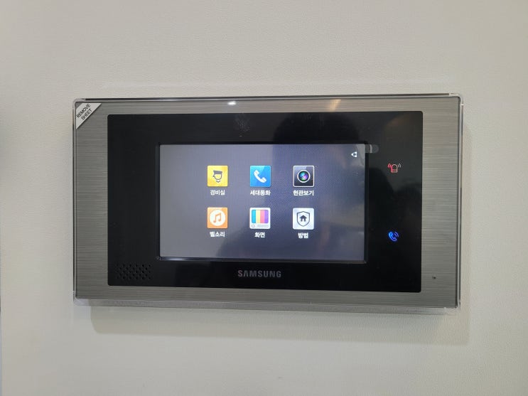 구로구 개봉동 상가주택 삼성 비디오폰 SHT-3527XA, 삼성 도어락 DP951 설치 : 네이버 블로그