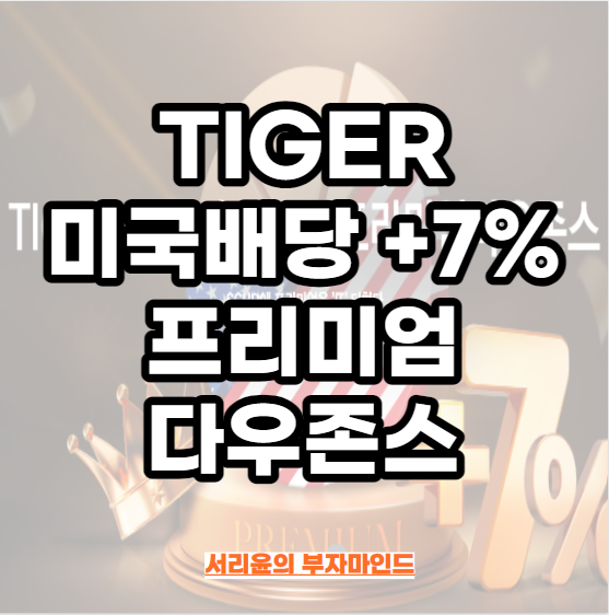 TIGER 미국배당+7%프리미엄다우존스 ETF 분석 (Ft. 월배당 SCHD 및 TIGER 미국배당+3%프리미엄다우존스) : 네이버 블로그