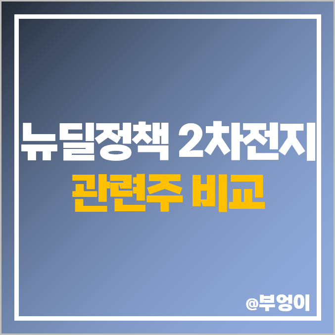 뉴딜 정책 2차전지 관련주 비교 엘앤에프 에코프로비엠 주가 네이버 블로그