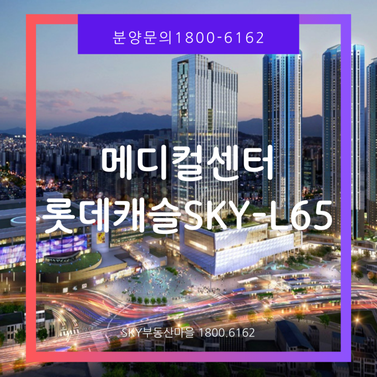 롯데캐슬 L65 메디컬 분양가 병의원 약국 상업시설 상가분양 안내 : 네이버 블로그