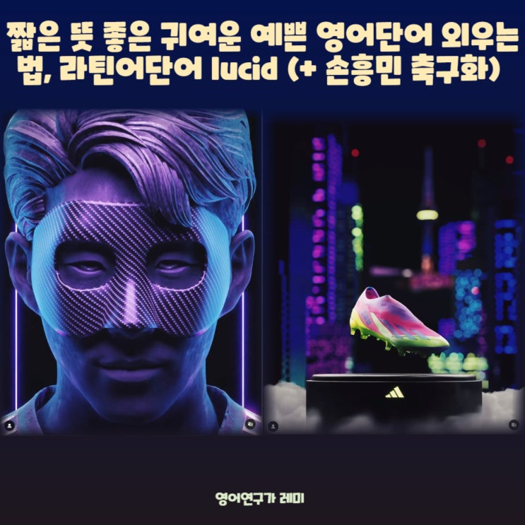라틴어 예쁜 단어 짧은 뜻 좋은 귀여운 예쁜 영어단어 외우는 법 Lucid 손흥민 축구화 네이버 블로그