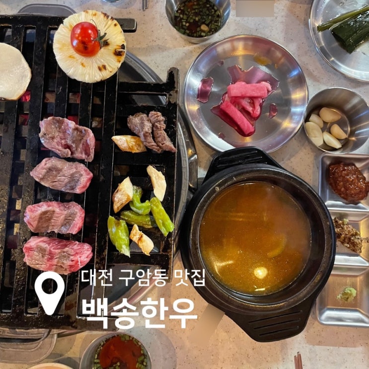 대전 유성 맛집 ‘백송한우 질 좋고 맛있는 소고기구이 전문점 네이버 블로그
