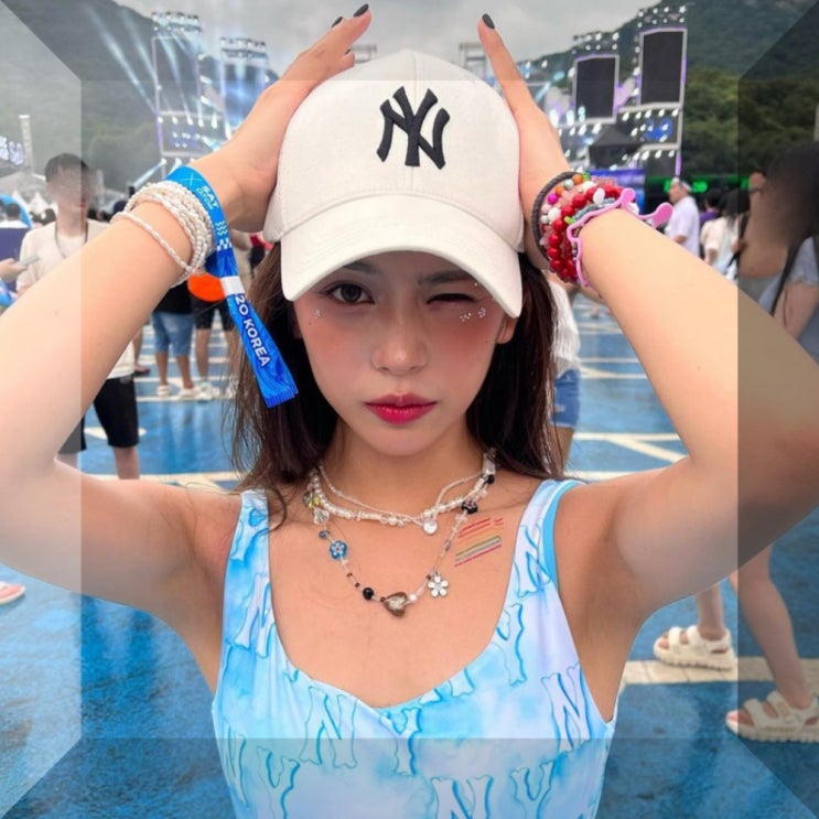 워터파크 물놀이 코디 빛나는 엠엘비볼캡 캡모자브랜드 함께하기 네이버 블로그