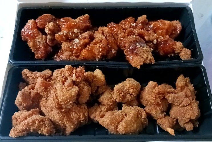 [SKT 0 day 쿠폰] 배달의민족 순살만공격 반반치킨 8,900원에 먹었습니다. : 네이버 블로그