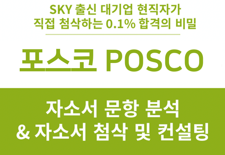 Posco 포스코 채용 하반기 생산기술직 인턴 합격 자소서 작성법 인재상 네이버 블로그