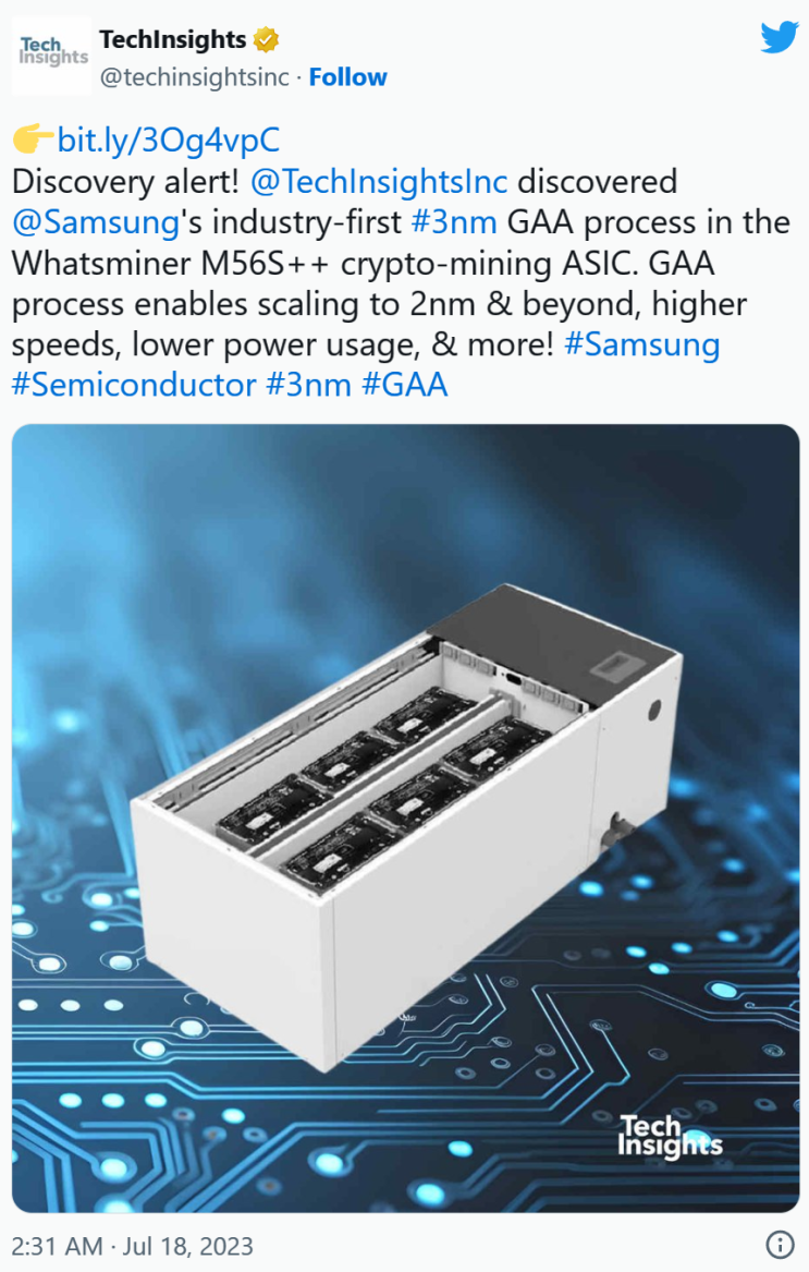 삼성의 최첨단 3nm GAA 칩은 Crypto-Mining ASIC에 활용 : 네이버 블로그