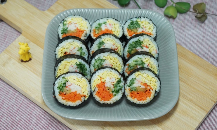 여름김밥은 이렇게 싸셔유 크래미 오이 김밥 맛있게 싸는 법 김밥도시락 네이버 블로그