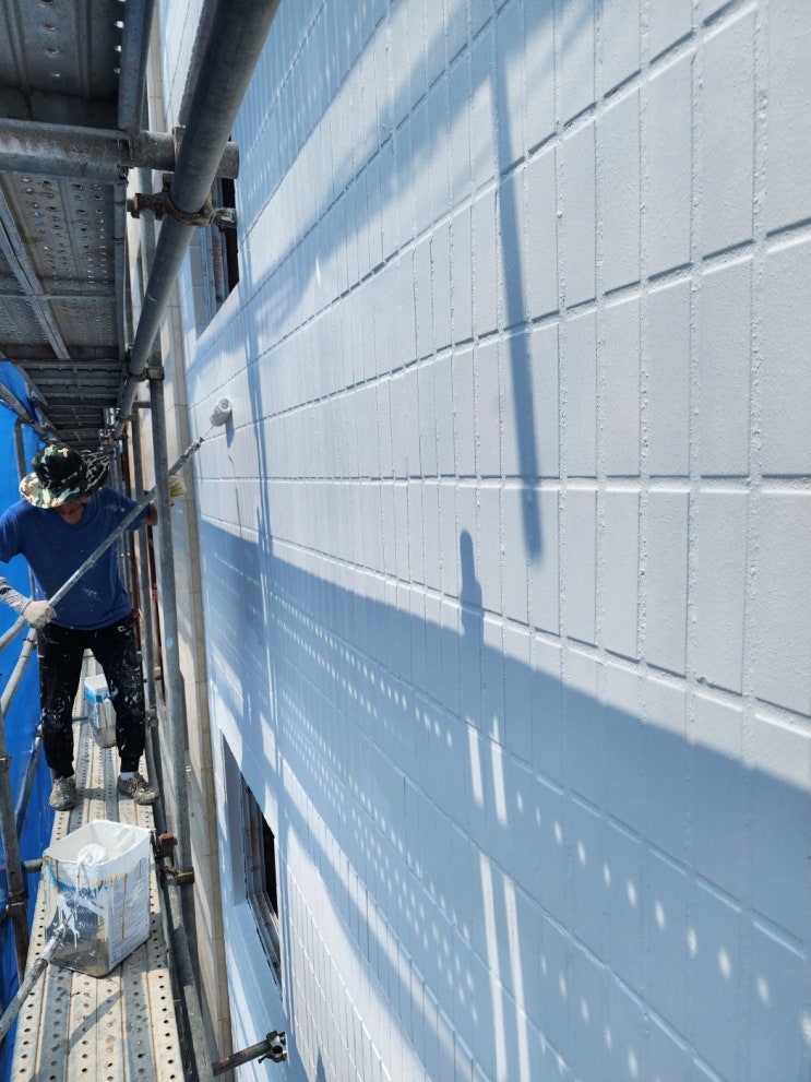 경남,진해 오래된 5층 건물 외벽타일 페인트도장 : 네이버 블로그