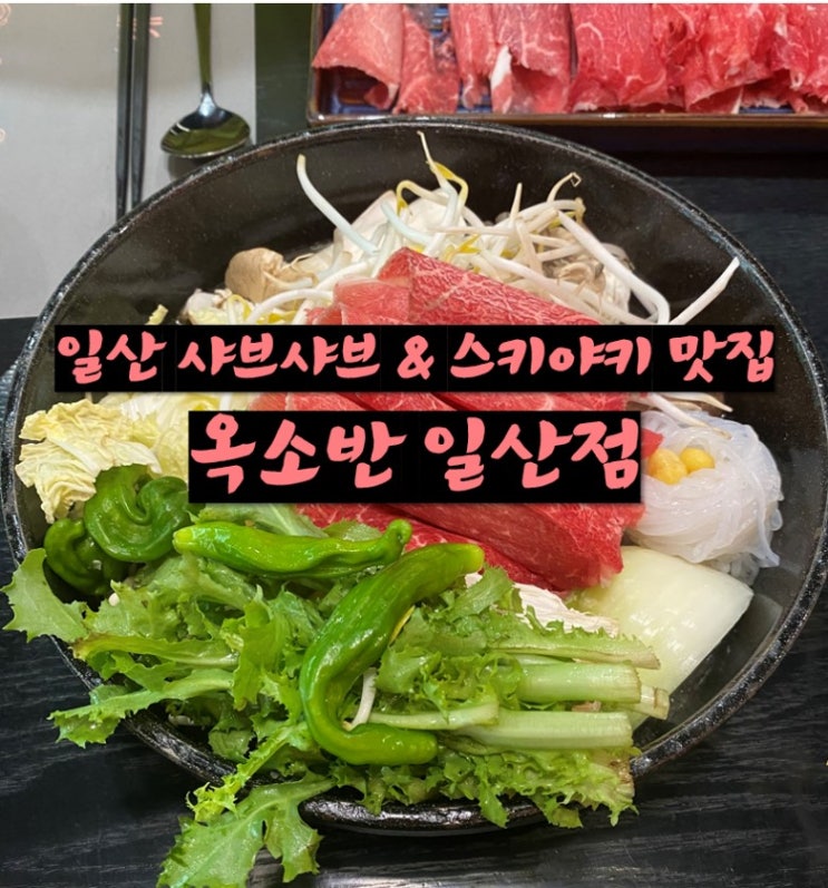 고양일산호수공원웨스턴돔 맛집 옥소반 일산점 샤브샤브 맛집 스키야키 맛집 야채 무한리필 맛집 네이버 블로그