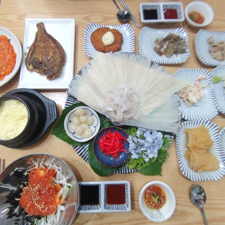 부산 라발스호텔근처 영도횟집 자연산 참가자미회 물회 맛집 네이버 블로그