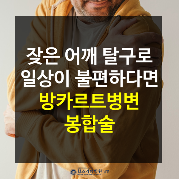 안양윌스기념병원 잦은 어깨 탈구로 일상생활이 불편하다면 방카르트병변 봉합술│안양평촌정형외과 네이버 블로그