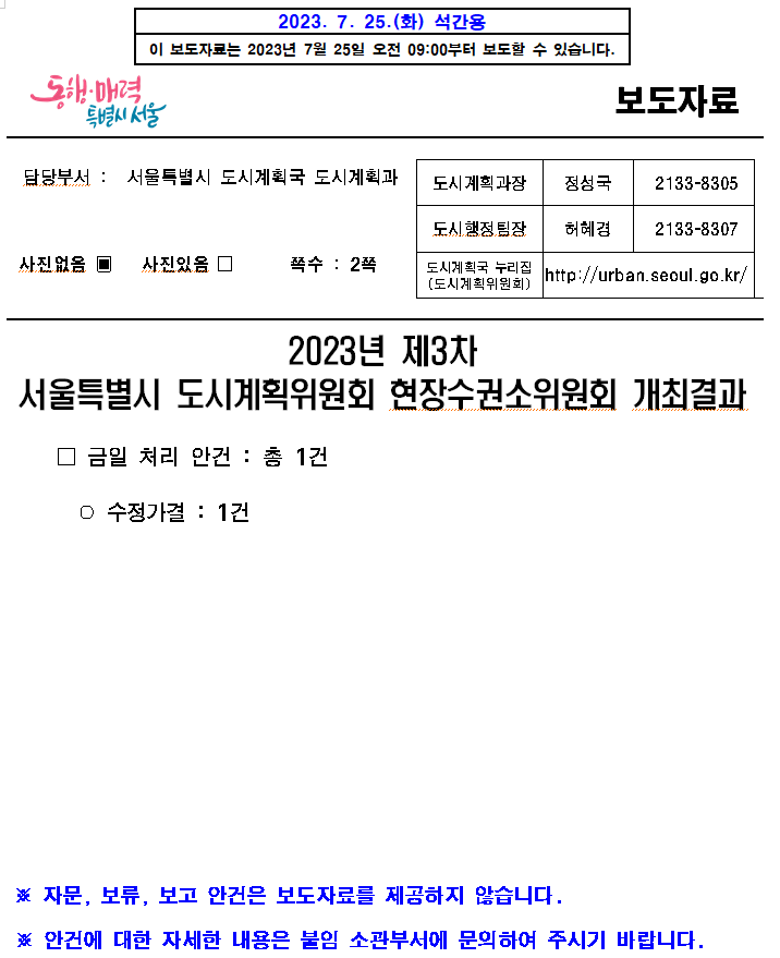 서울특별시 도시계획위원회 현장수권소위원회 개최결과 네이버 블로그
