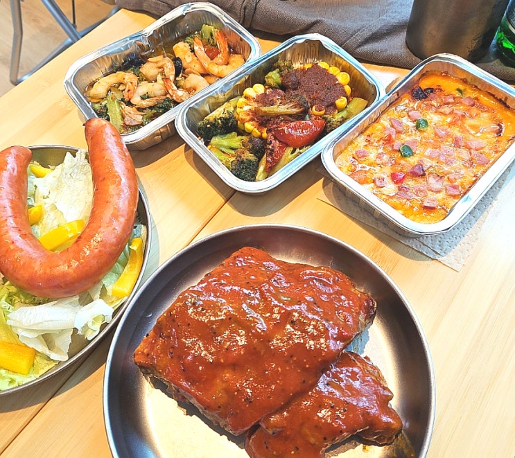 간단캠핑요리 캠핑밀키트 존쿡 델리미트 캠핑 3종 세트로 완성 캠핑 바베큐 플래터 감바스 구운 야채 네이버 블로그